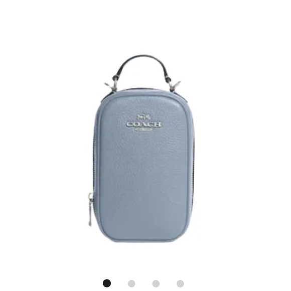 Coach | Bags | Coach Grey Mist Leather Eva Phone Crossbody Bag | Poshmark